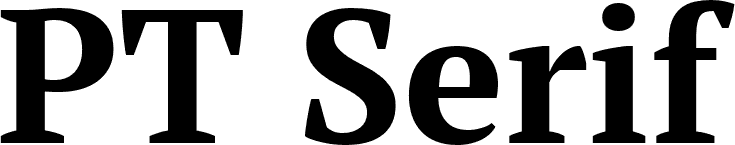 PT Serif Bold font