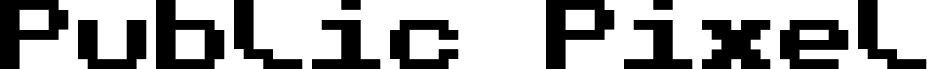 Public Pixel font | Fonts2u.com