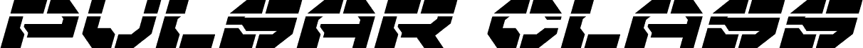 Pulsar Class Solid Laser font | Fonts2u.com