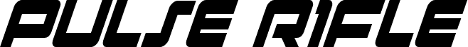 Pulse Rifle font