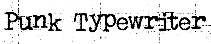 Punk Typewriter font | Fonts2u.com