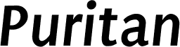 Puritan Bold font