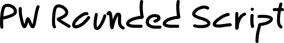 PWRoundedScript font | Fonts2u.com