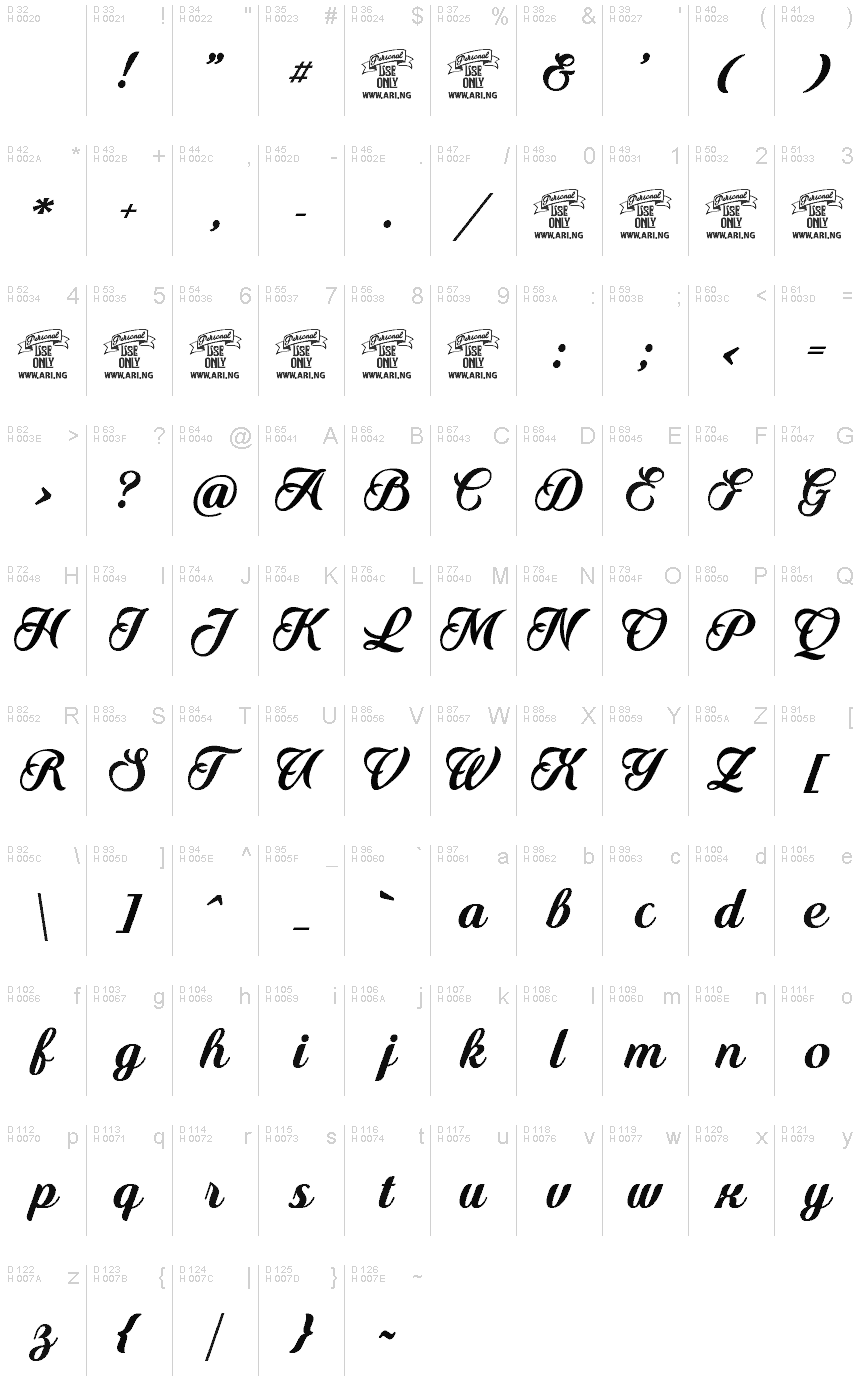 Quincho Script PERSONAL USE font | Fonts2u.com Quincho Script PERSONAL USE font | Fonts2u.com