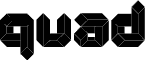 Quad-Black font | Fonts2u.com