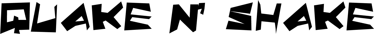 Quake & Shake SuperMax font | Fonts2u.com