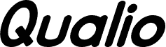 Qualio black font