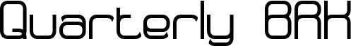 Quarterly Thin BRK font | Fonts2u.com