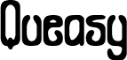 Queasy Outline BRK font | Fonts2u.com