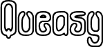Queasy BRK font | Fonts2u.com