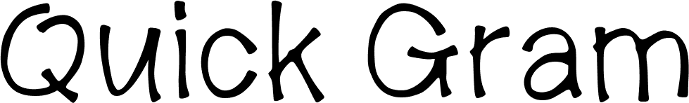 Quick Gram Regular font | Fonts2u.com