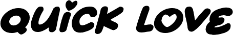 Quick Love font