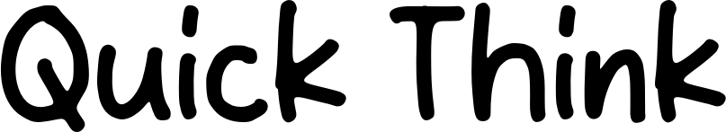 Quick Think font | Fonts2u.com