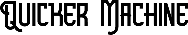 Quicker Machine font | Fonts2u.com