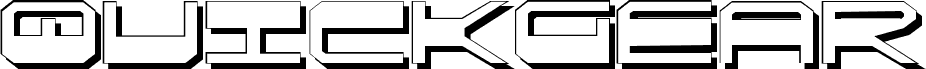 QuickGear Shadow ItalCon font