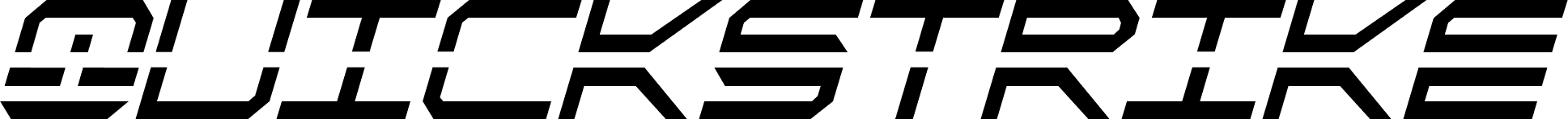 QuickStrike Italic Condensed font