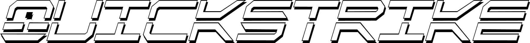 QuickStrike Shadow ItalCon font | Fonts2u.com