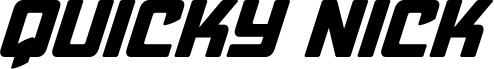 Quicky Nick Straight font | Fonts2u.com