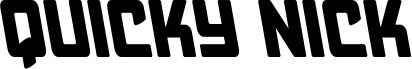 Quicky Nick Semi-Leftalic písmo | Fonts2u.com