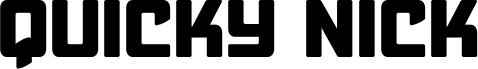 Quicky Nick Straight font | Fonts2u.com