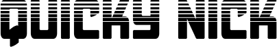 Quicky Nick Straight 3D font | Fonts2u.com