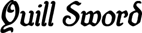 Quill Sword font