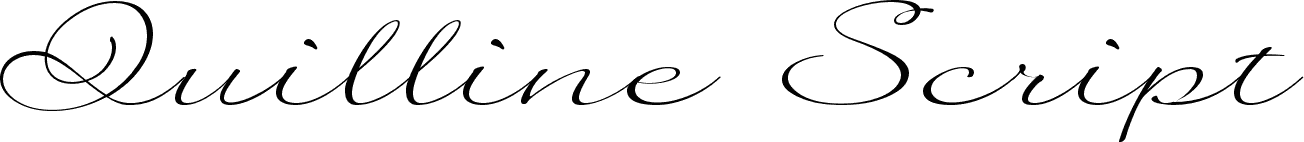 Quilline Script Thin font Quilline Script Thin font