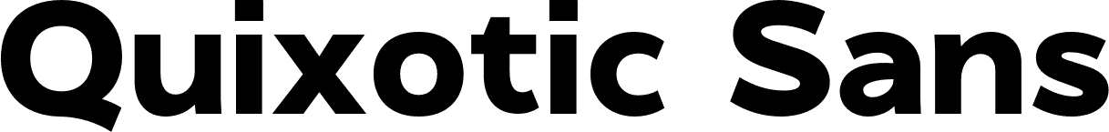 Quixotic Sans Bold font