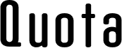 Quota Bold font | Fonts2u.com