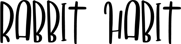 RABBIT HABIT font