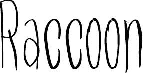 Raccoon font | Fonts2u.com
