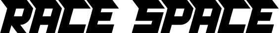 RACE SPACE STRIPE font