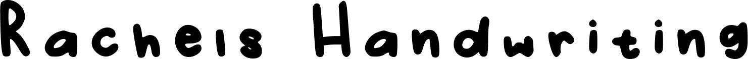 Rachels Handwriting Regular font