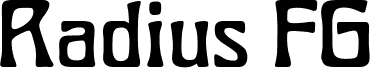 Radius FG font