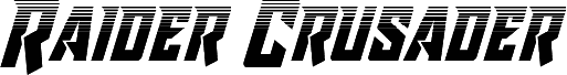 Raider Crusader font