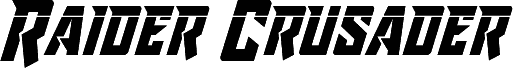 Raider Crusader font