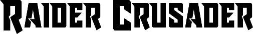 Raider Crusader Expanded font