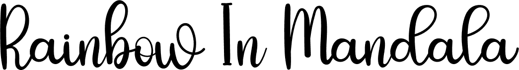 Rainbow In Mandala font | Fonts2u.com