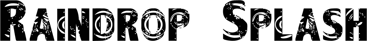 Raindrop Splash font | Fonts2u.com