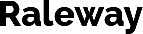 Raleway font