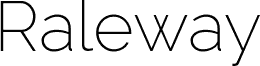 Raleway ExtraBold font