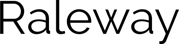 Raleway font