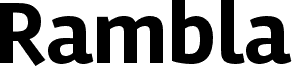 Rambla font | Fonts2u.com
