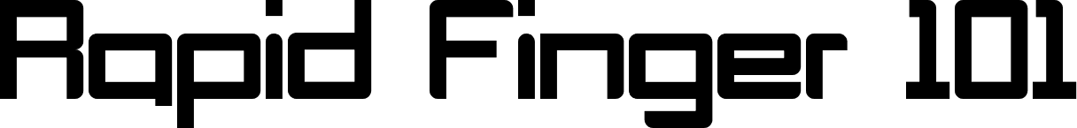 Rapid Finger 101 font | Fonts2u.com
