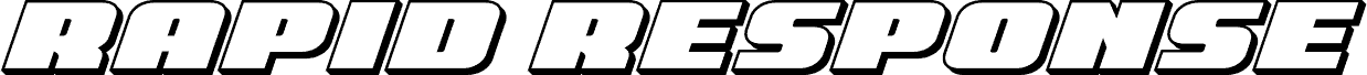Rapid Response Bold 3D font | Fonts2u.com
