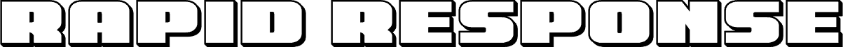 Rapid Response 3D font | Fonts2u.com
