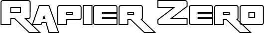 Rapier Zero Outline font | Fonts2u.com