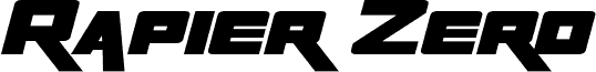 Rapier Zero Hollow font | Fonts2u.com