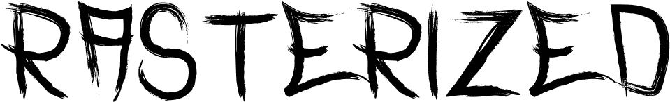 Rasterized Regular font | Fonts2u.com