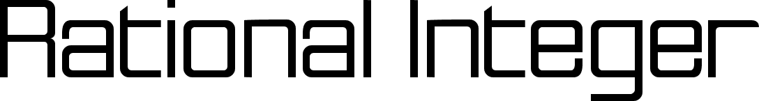 Rational Integer font | Fonts2u.com
